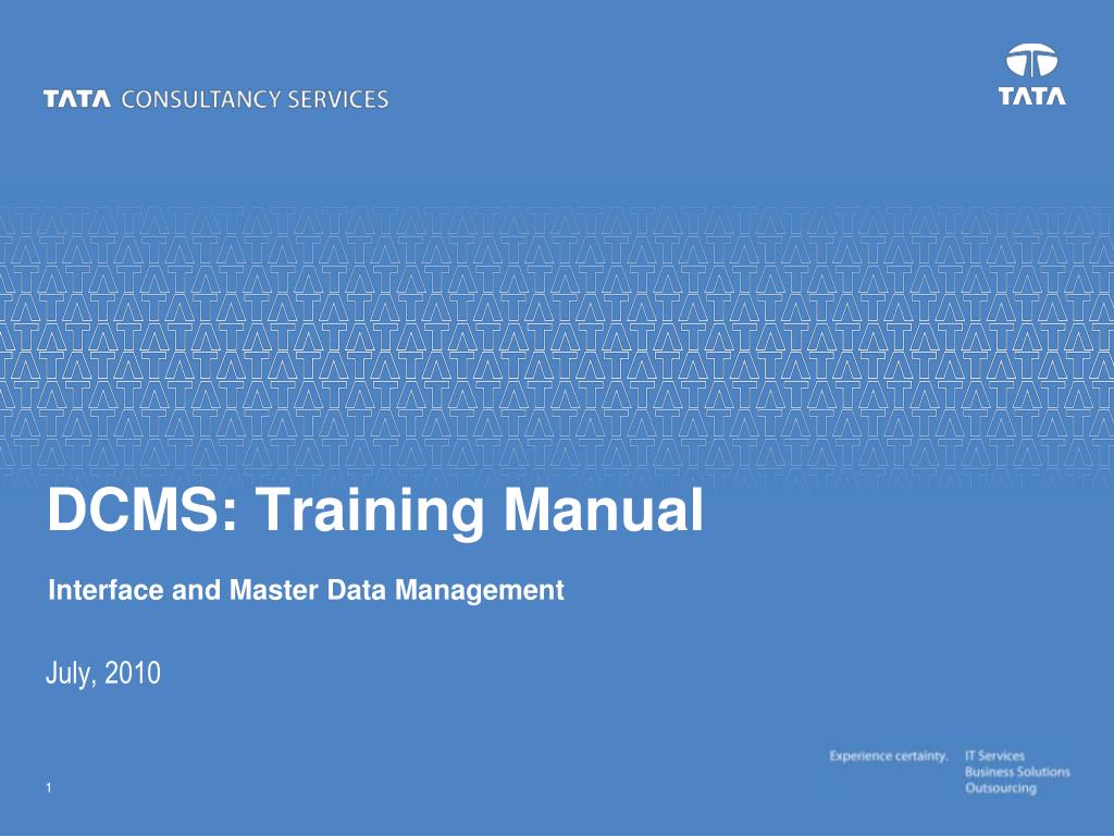 PPT - DCMS: Training Manual PowerPoint Presentation, free download - ID ...