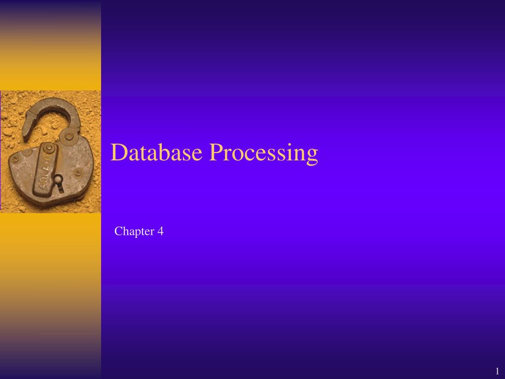 PPT - Database Processing PowerPoint Presentation, free download - ID ...