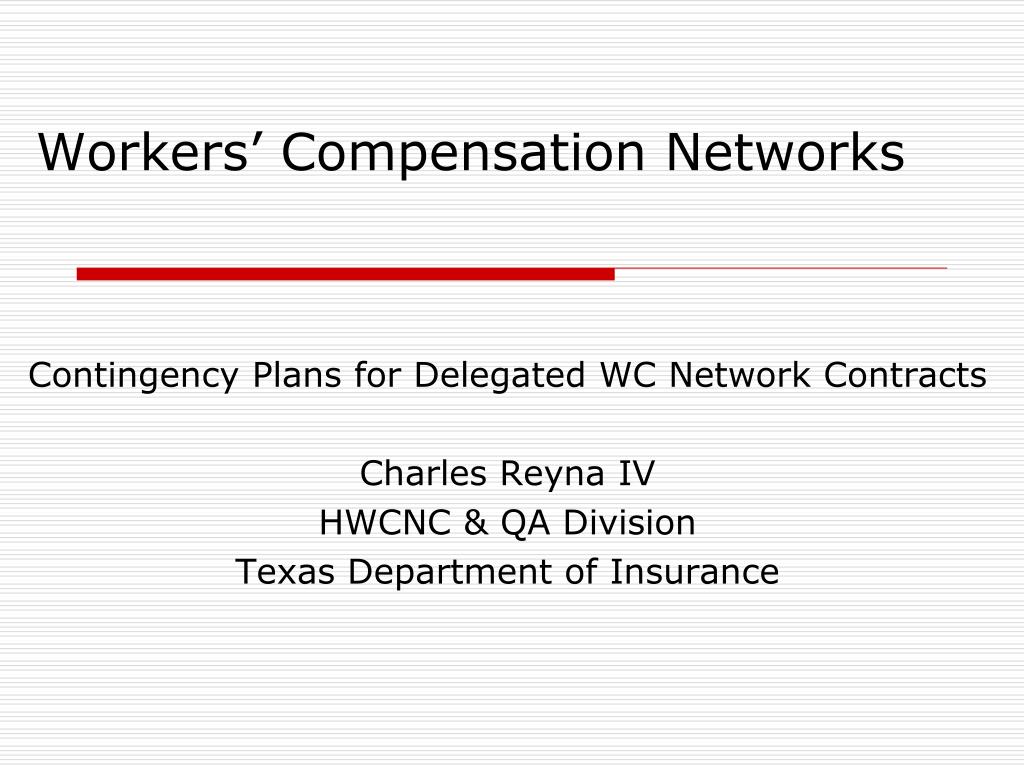 PPT - Workers’ Compensation Networks PowerPoint Presentation, free ...
