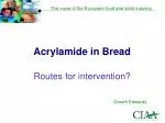 PPT - Formation of Acrylamide in Food PowerPoint Presentation, free ...