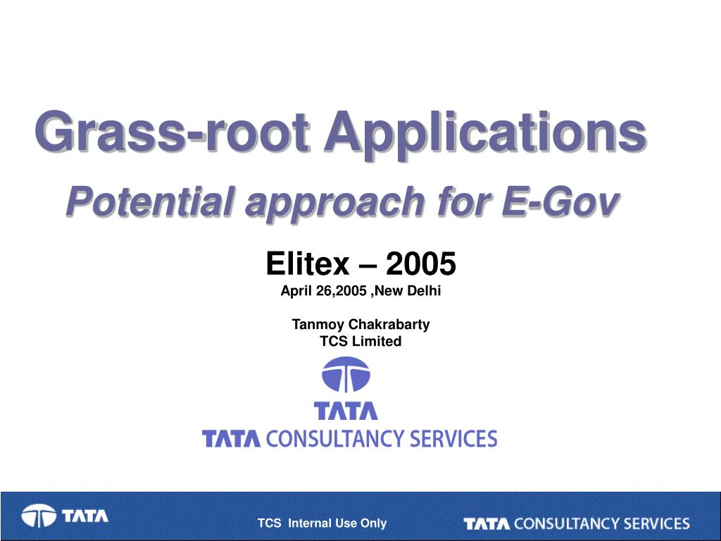 PPT - Grass-root Applications Potential approach for E-Gov PowerPoint ...