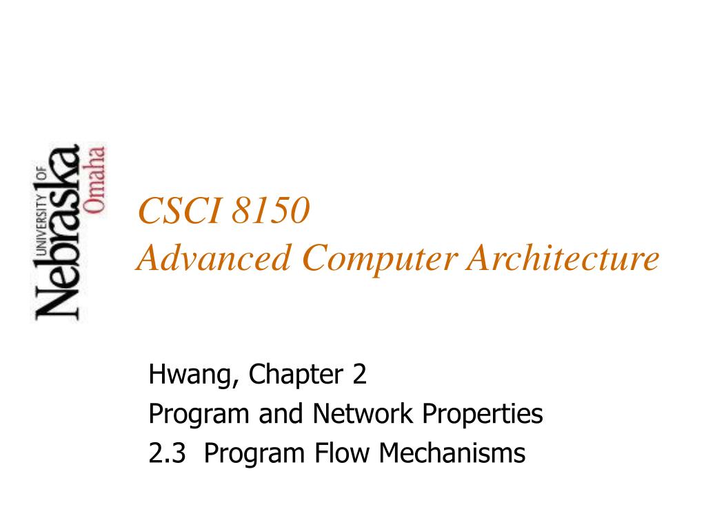PPT - CSCI 8150 Advanced Computer Architecture PowerPoint Presentation - ID:633336