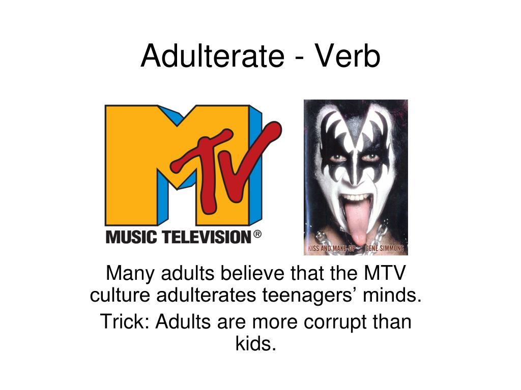PPT - Adulterate - Verb PowerPoint Presentation, free download - ID:63414
