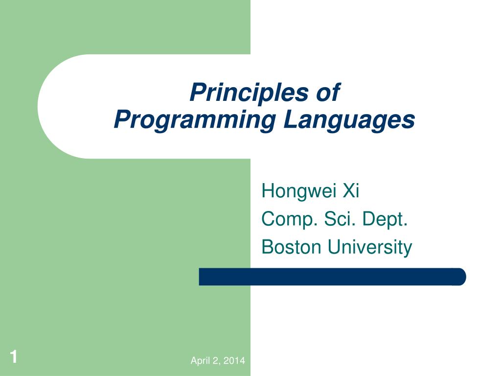 PPT - Principles of Programming Languages PowerPoint Presentation, free ...