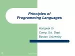 PPT - Principles of Programming Languages PowerPoint Presentation, free download - ID:9351985