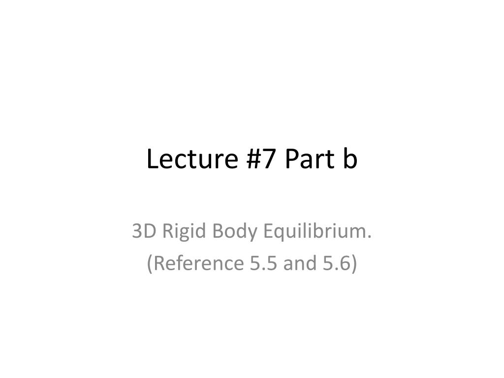 PPT - Lecture #7 Part b PowerPoint Presentation, free download - ID:636146