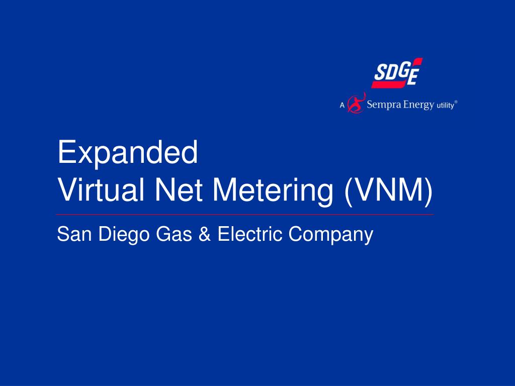 PPT - Expanded Virtual Net Metering (VNM) PowerPoint Presentation, free ...
