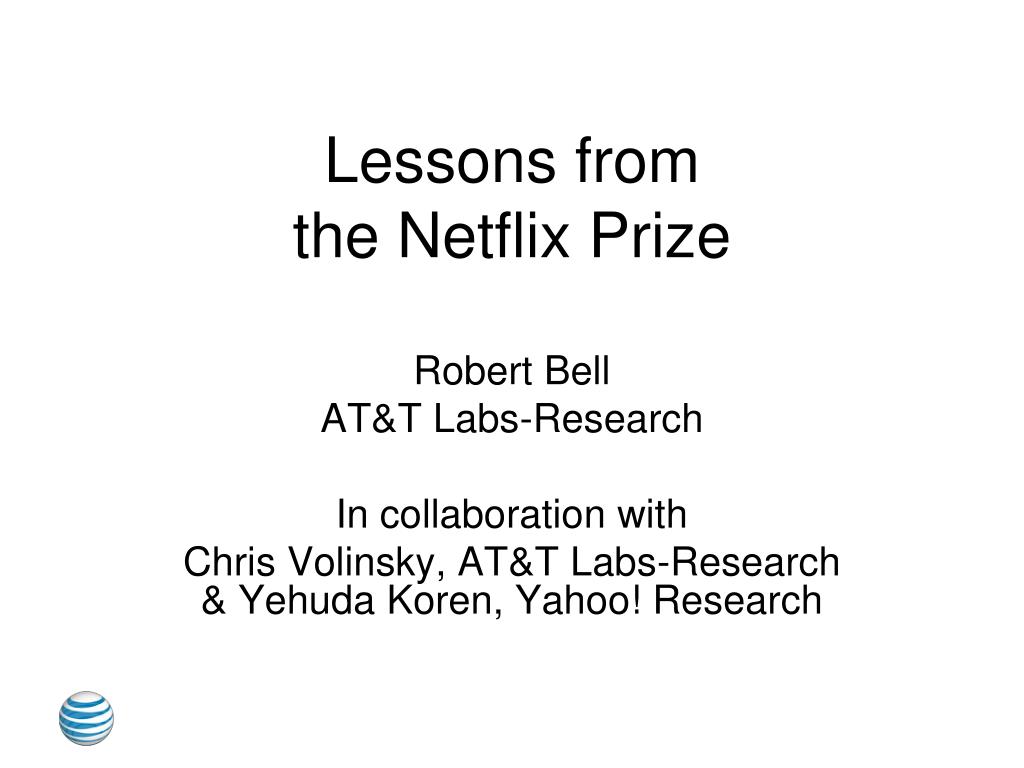 PPT - Lessons from the Netflix Prize PowerPoint Presentation, free ...