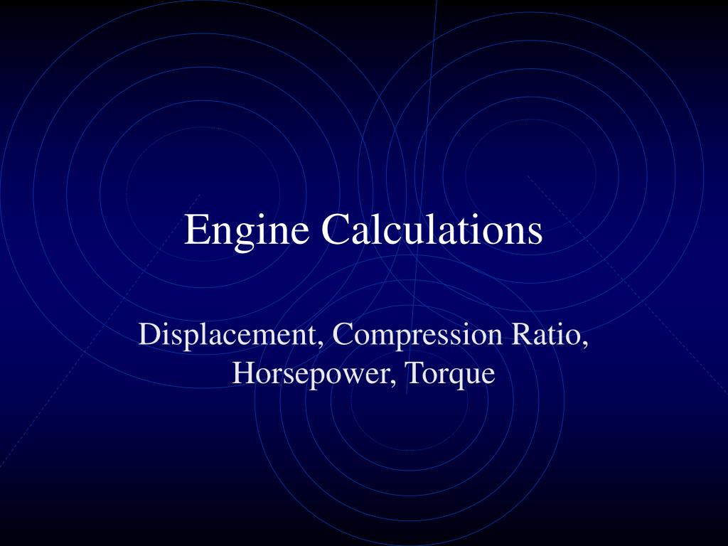PPT - Engine Calculations PowerPoint Presentation, free download - ID ...