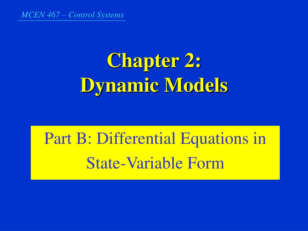 PPT - Chapter 2: Dynamic Models PowerPoint Presentation, free download ...