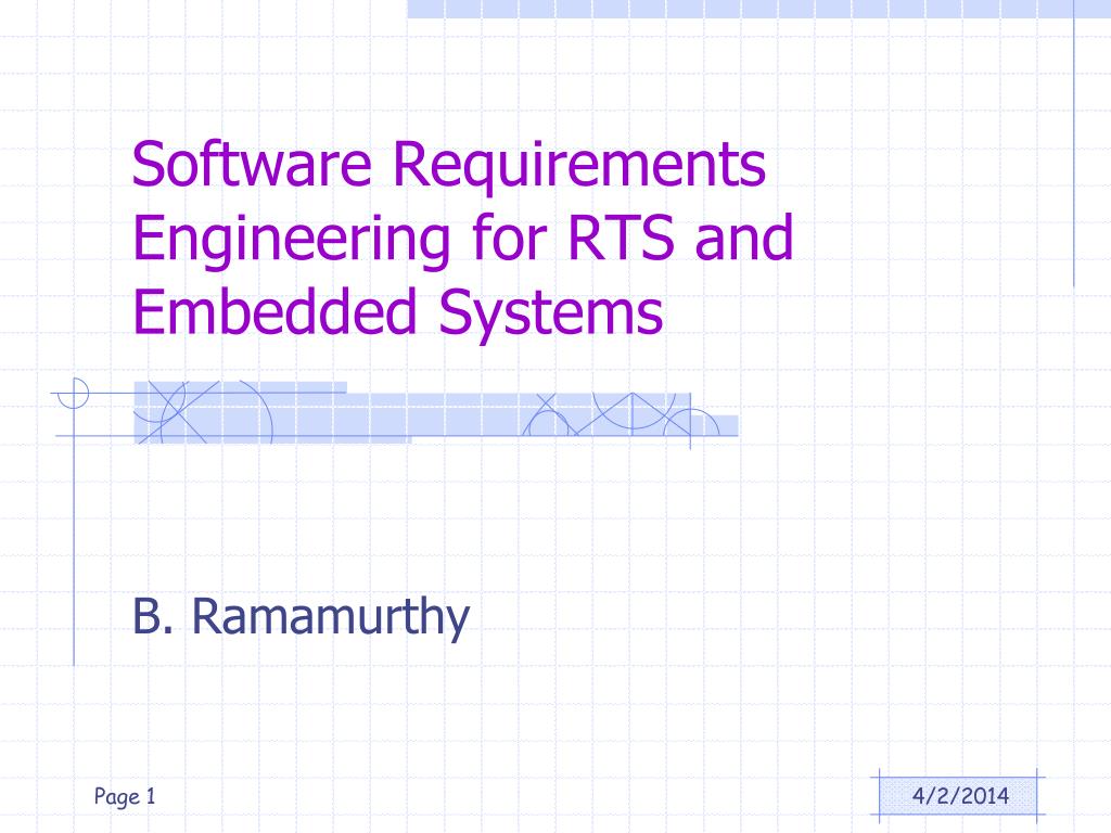 PPT - Software Requirements Engineering for RTS and Embedded Systems PowerPoint Presentation ...