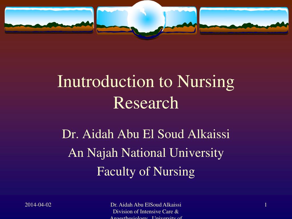 PPT - Inutroduction to Nursing Research PowerPoint Presentation, free ...