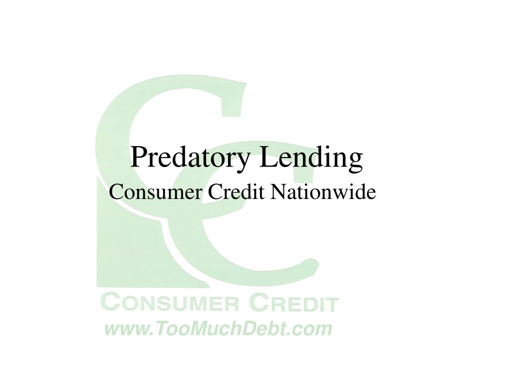 PPT - Predatory Lending PowerPoint Presentation, free download - ID:641188