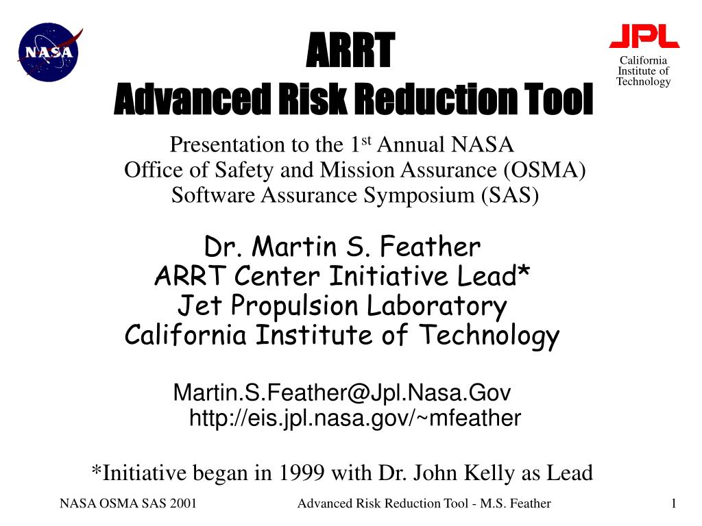 PPT - ARRT Advanced Risk Reduction Tool PowerPoint Presentation, free ...