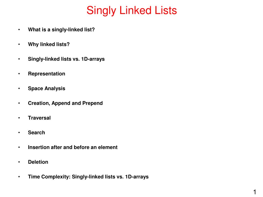 PPT - Singly Linked Lists PowerPoint Presentation, free download - ID ...