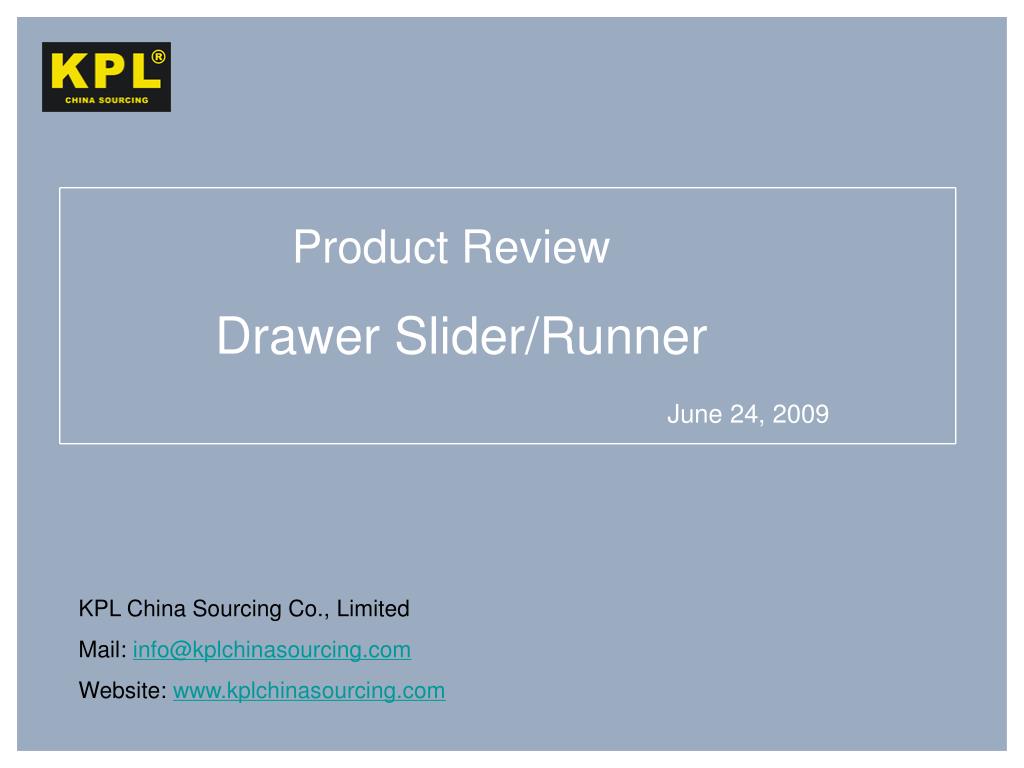 PPT - Drawer Slider/Runner PowerPoint Presentation, free download - ID ...