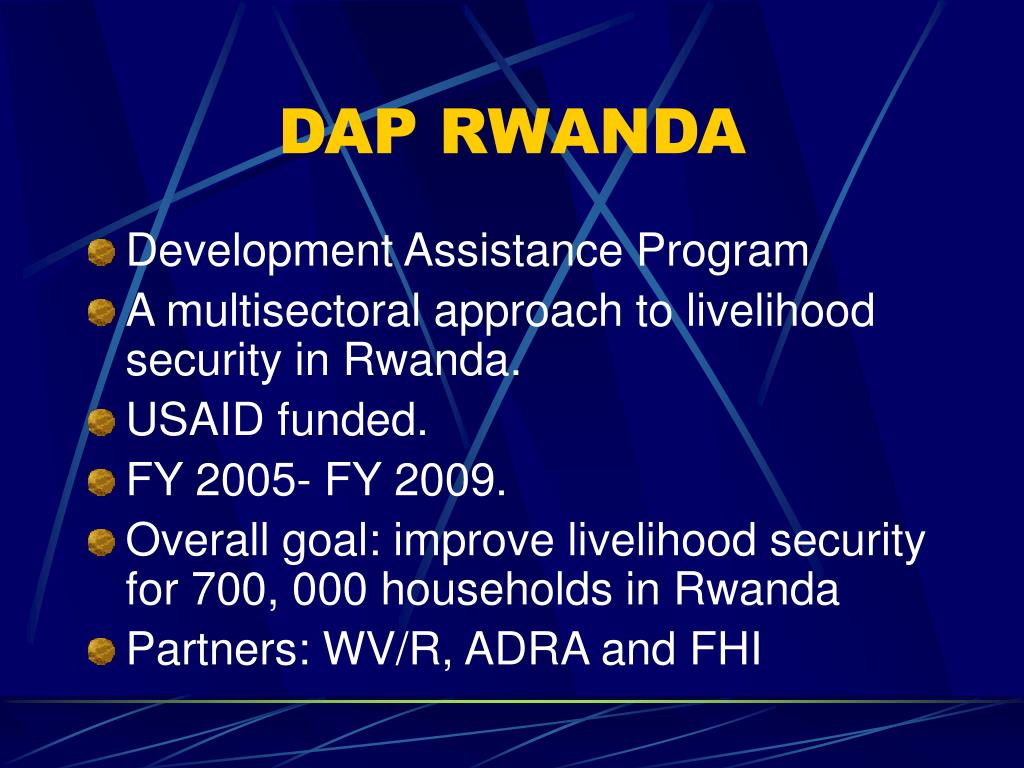 PPT - DAP RWANDA PowerPoint Presentation, free download - ID:643850