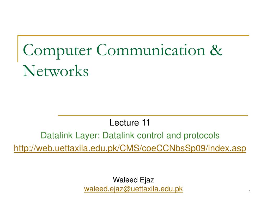 PPT - Computer Communication & Networks PowerPoint Presentation, free ...