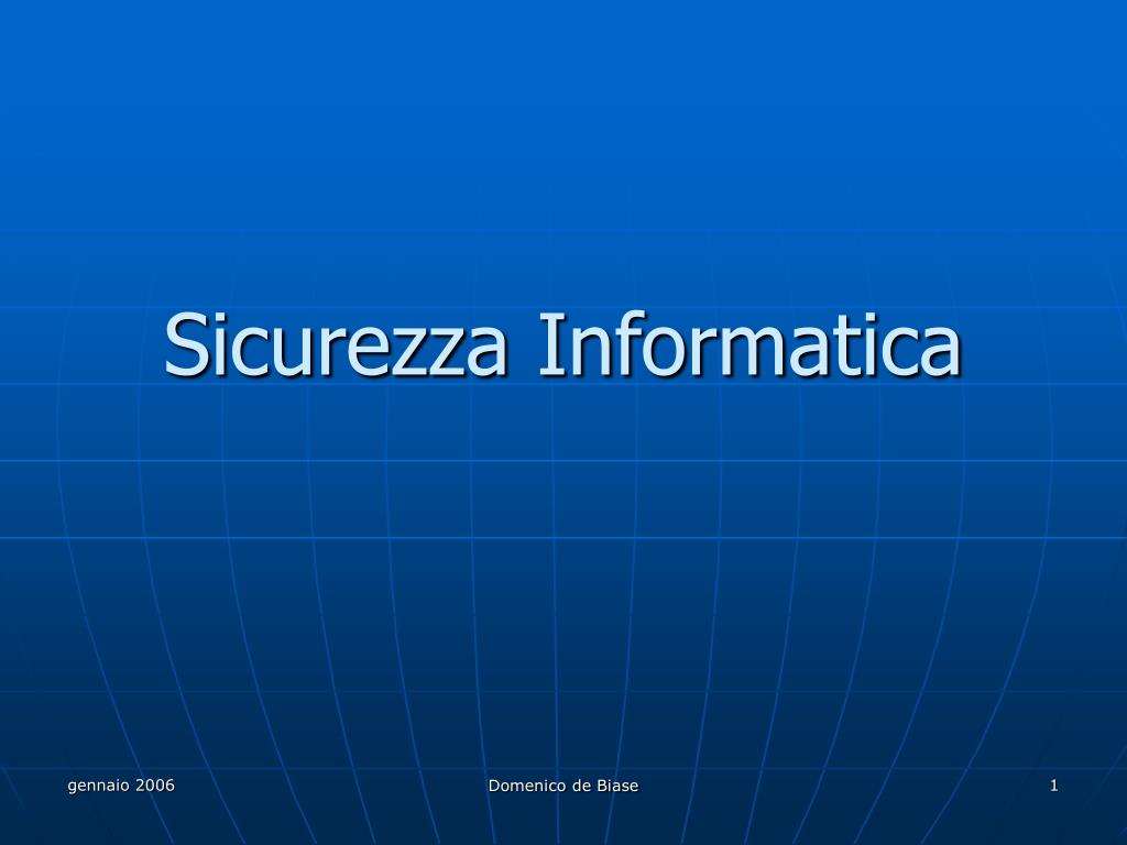 PPT - Sicurezza Informatica PowerPoint Presentation, free download - ID ...
