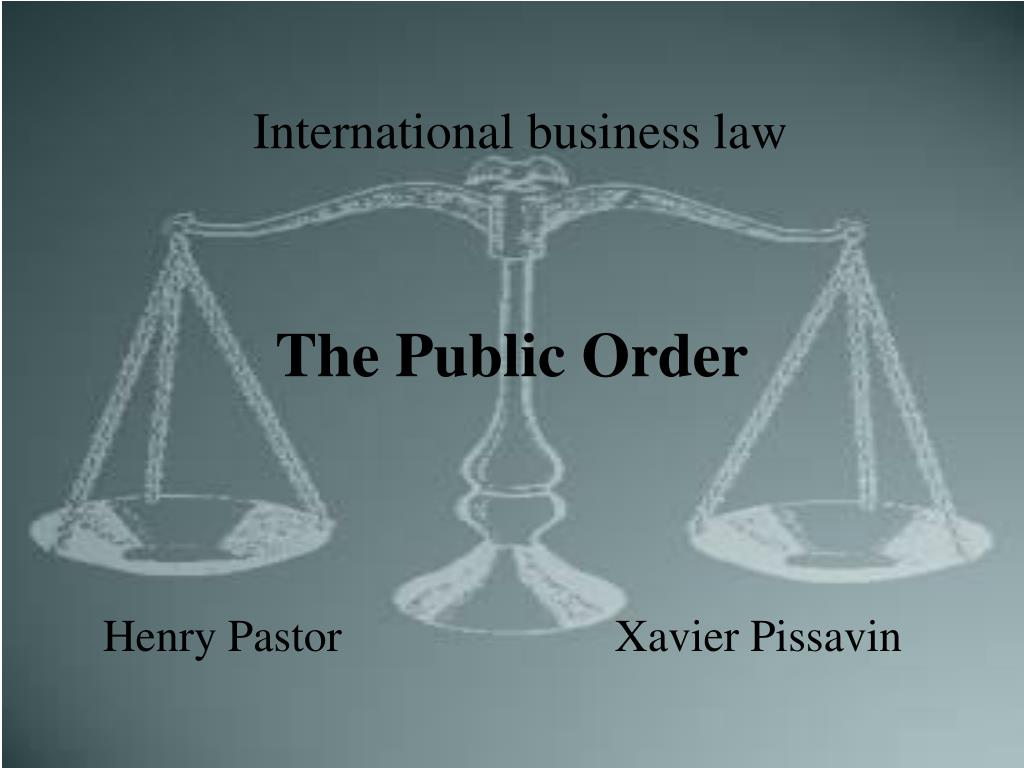 PPT - The Public Order PowerPoint Presentation, free download - ID:647185