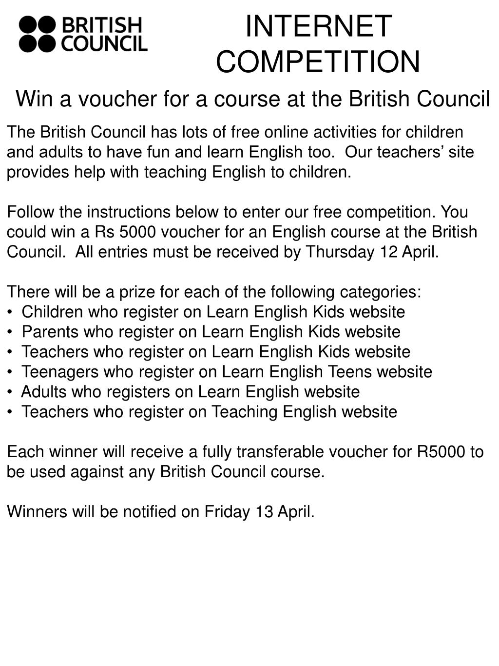 PPT - INTERNET COMPETITION PowerPoint Presentation, free download - ID ...