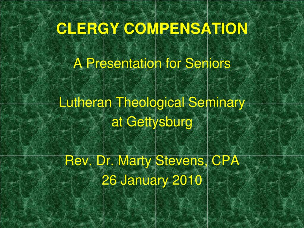 PPT - CLERGY COMPENSATION PowerPoint Presentation, free download - ID ...