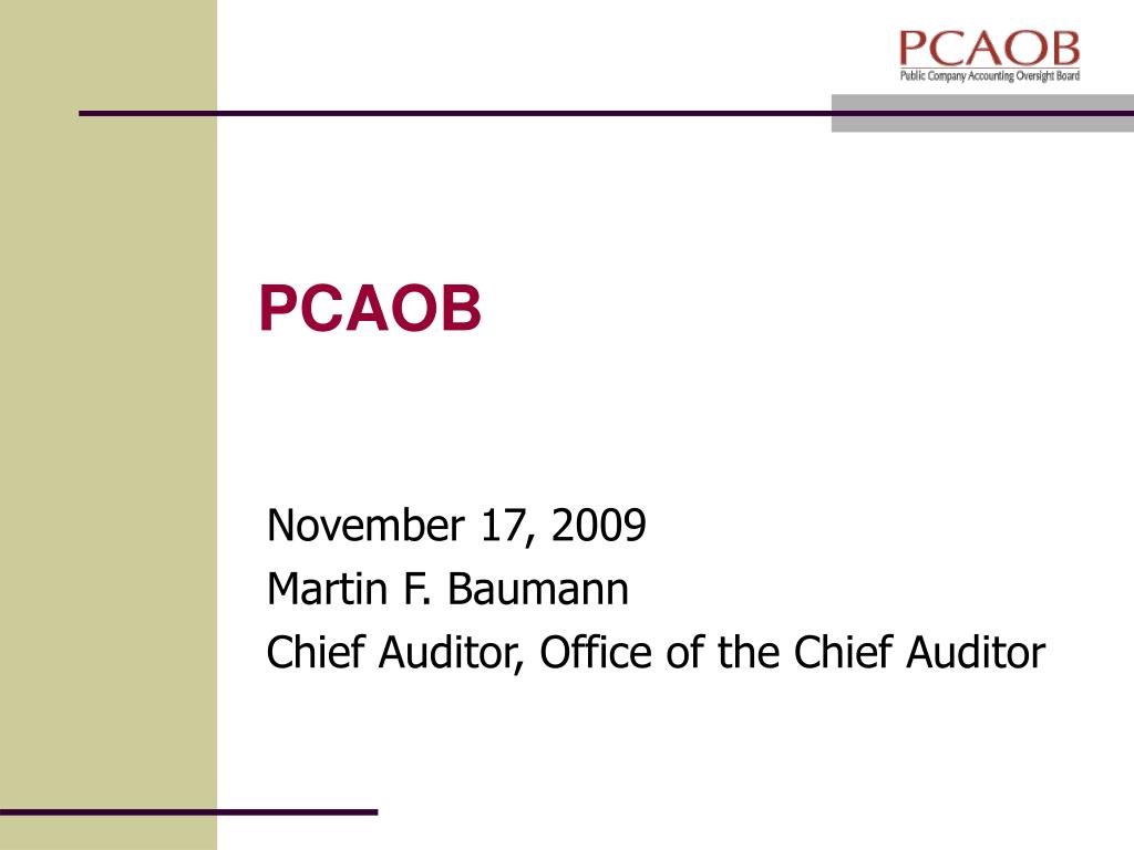 PPT - PCAOB PowerPoint Presentation, free download - ID:648594