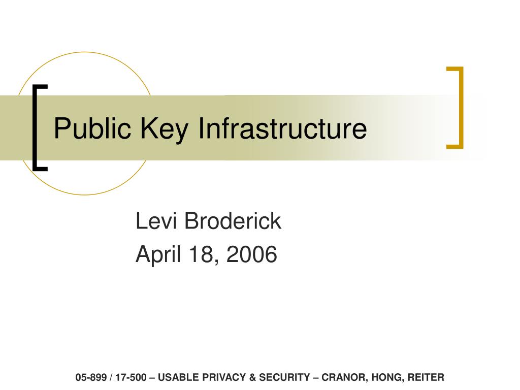 PPT - Public Key Infrastructure PowerPoint Presentation, free download ...