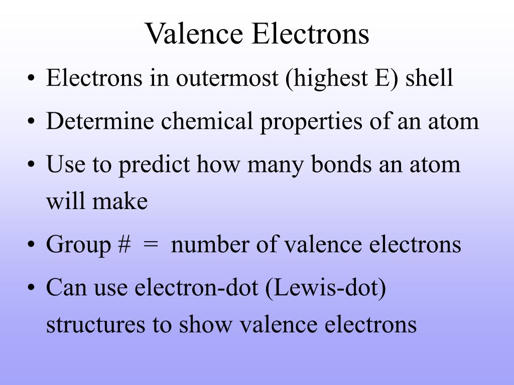 PPT - Valence Electrons PowerPoint Presentation, free download - ID:651377