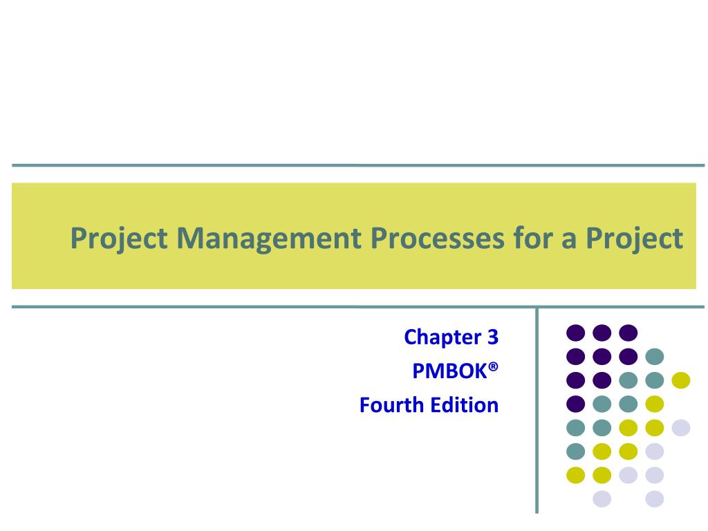PPT - Project Management Processes for a Project PowerPoint ...