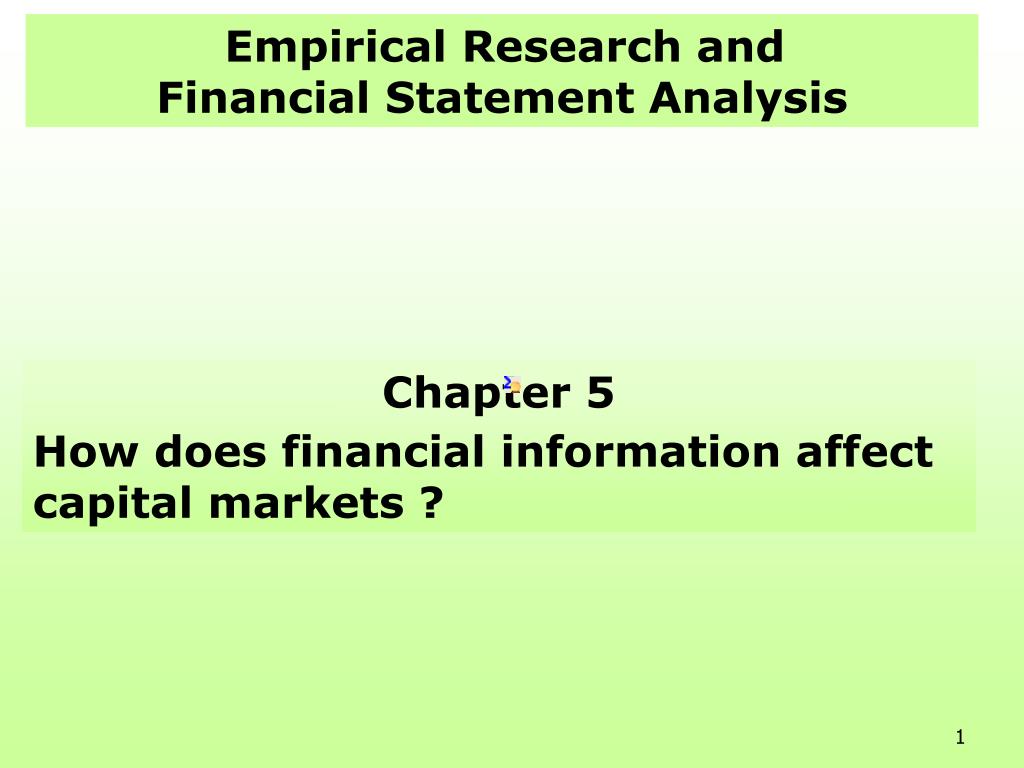 PPT - Empirical Research and Financial Statement Analysis PowerPoint ...
