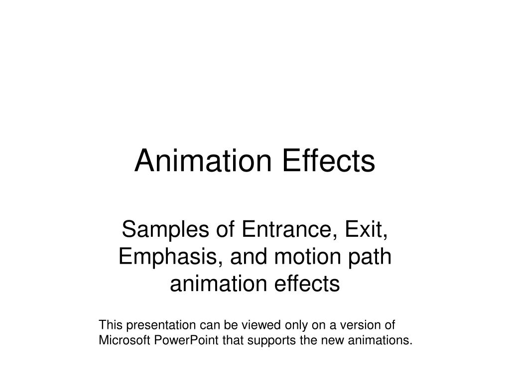 PPT - Animation Effects PowerPoint Presentation, free download - ID:652125