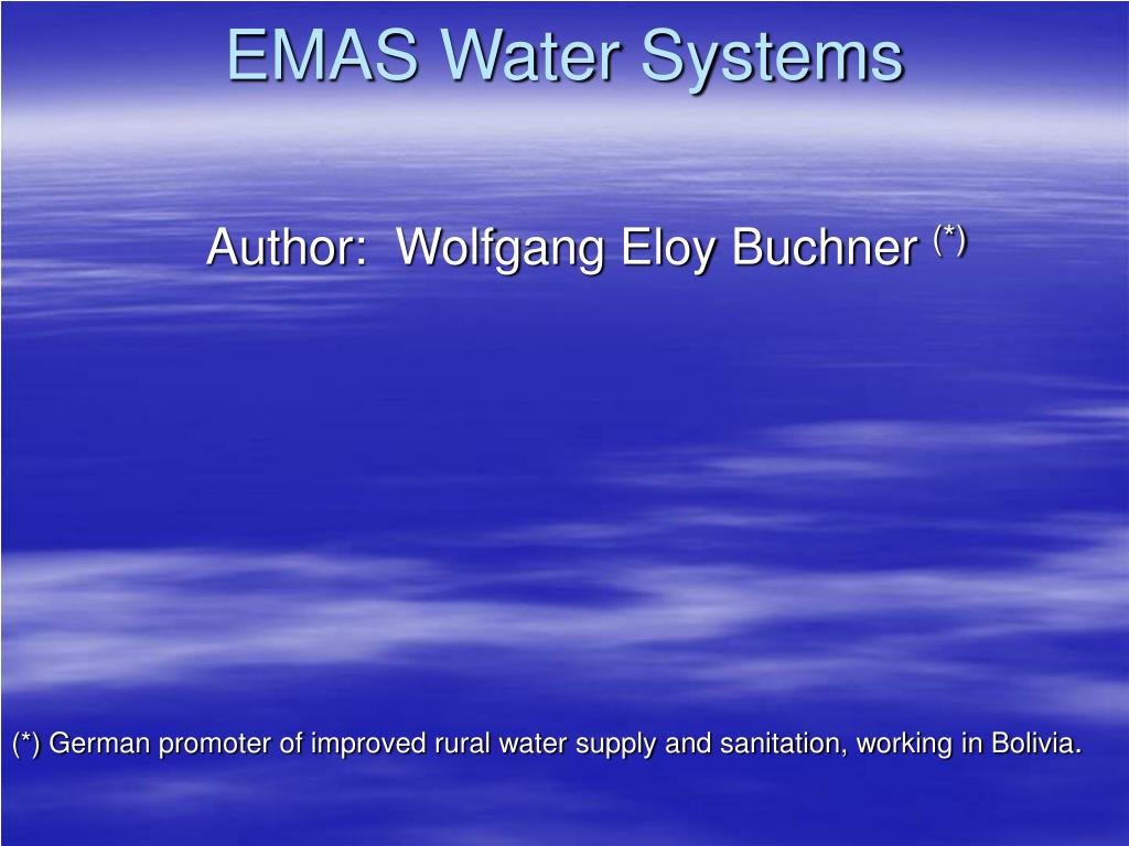PPT - EMAS Water Systems PowerPoint Presentation, free download - ID:652723