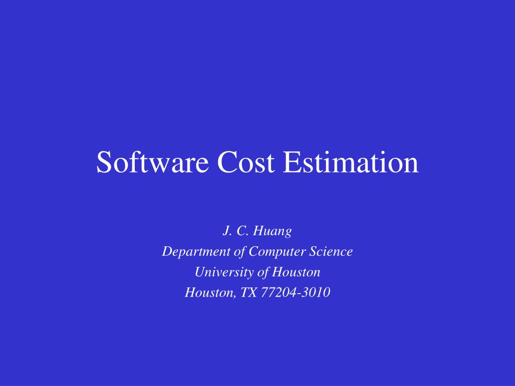 PPT - Software Cost Estimation PowerPoint Presentation, free download ...