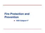 PPT - Fire Protection and Prevention in Chemical Laboratories ...