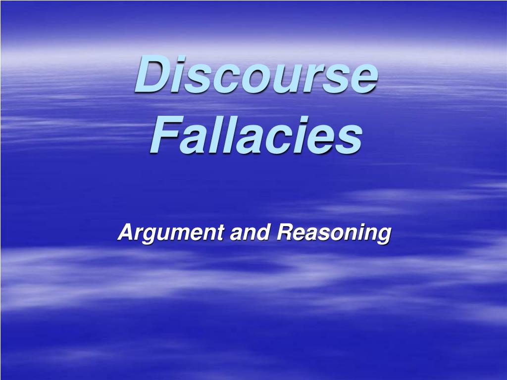 PPT - Discourse Fallacies PowerPoint Presentation, free download - ID ...
