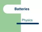 PPT - Batteries Categories PowerPoint Presentation, free download - ID ...