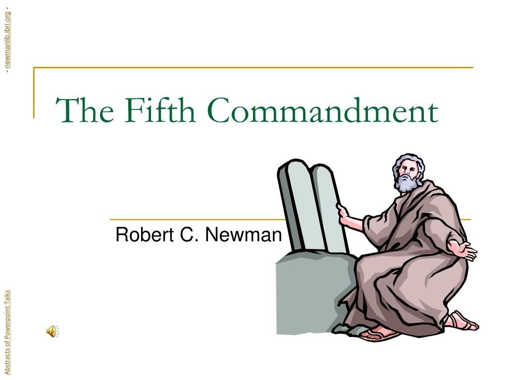 PPT - The Fifth Commandment PowerPoint Presentation, free download - ID ...