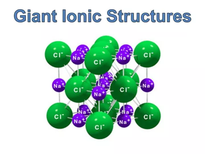 PPT Giant Ionic Structures PowerPoint Presentation Free Download PPT Giant Ionic Structures PowerPoint Presentation Free Download