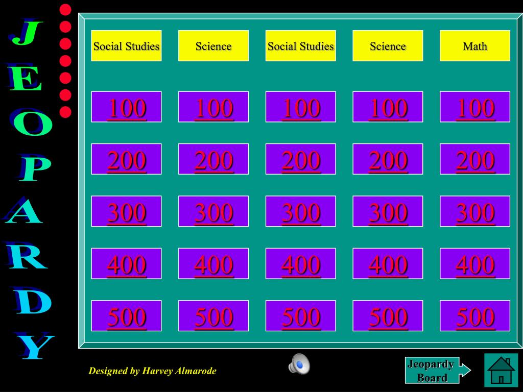 PPT - Main Jeopardy Board PowerPoint Presentation, free download - ID:6657