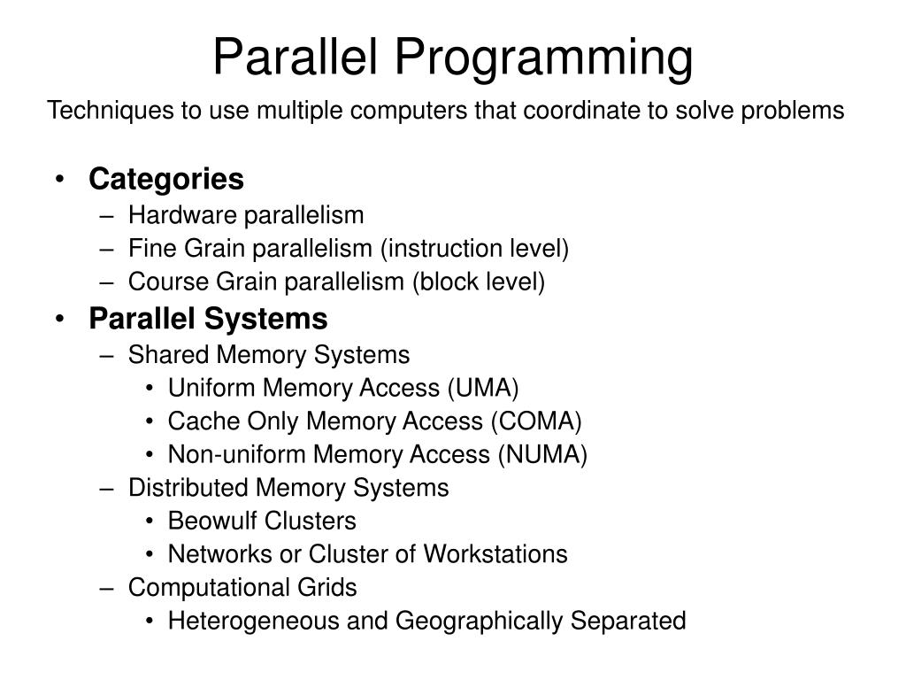 PPT - Parallel Programming PowerPoint Presentation, free download - ID ...