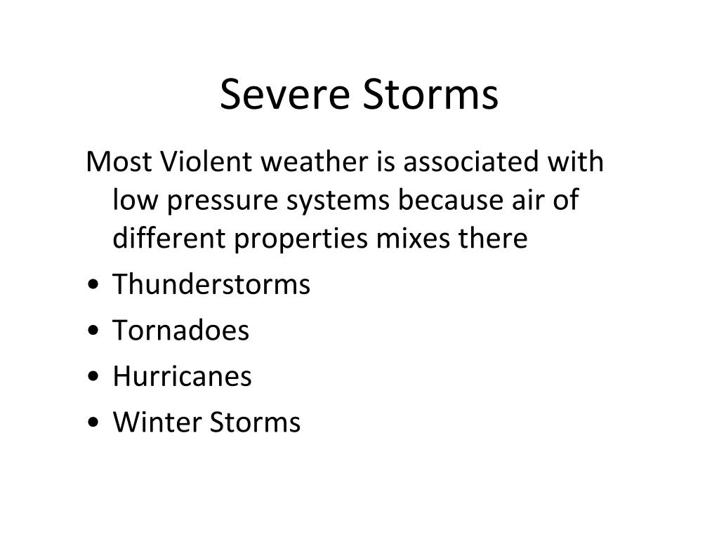 PPT - Severe Storms PowerPoint Presentation, free download - ID:666587