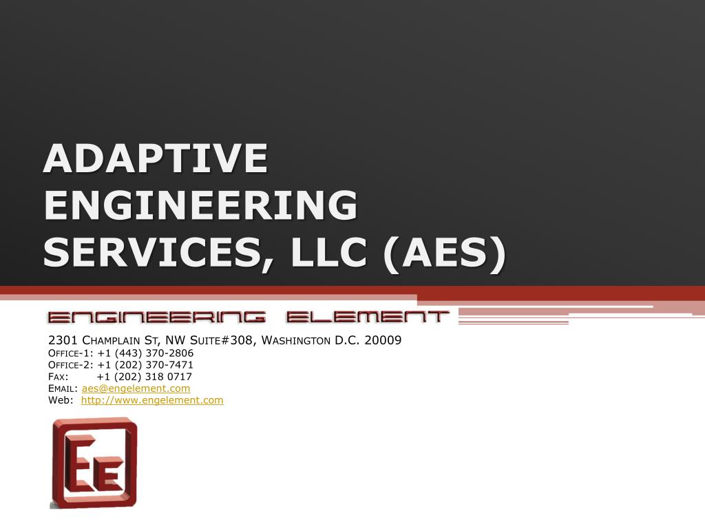 PPT - ADAPTIVE ENGINEERING SERVICES, LLC (AES) PowerPoint Presentation ...