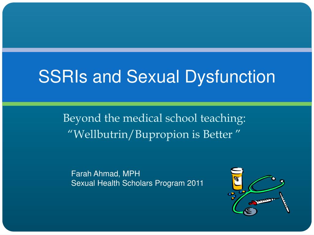 PPT - SSRIs and Sexual Dysfunction PowerPoint Presentation, free download - ID:668678