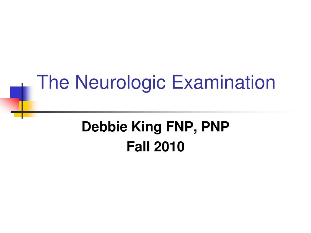 PPT - The Neurologic Examination PowerPoint Presentation, free download ...