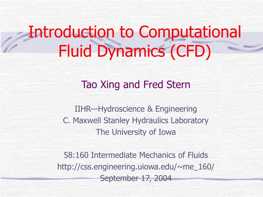 PPT - Introduction to Computational Fluid Dynamics (CFD) PowerPoint Presentation - ID:669845