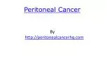 PPT - Management of Peritoneal Carcinomatosis in Colorectal Cancer ...