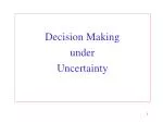 PPT - Decision Making Under Uncertainty and Under Risk PowerPoint ...