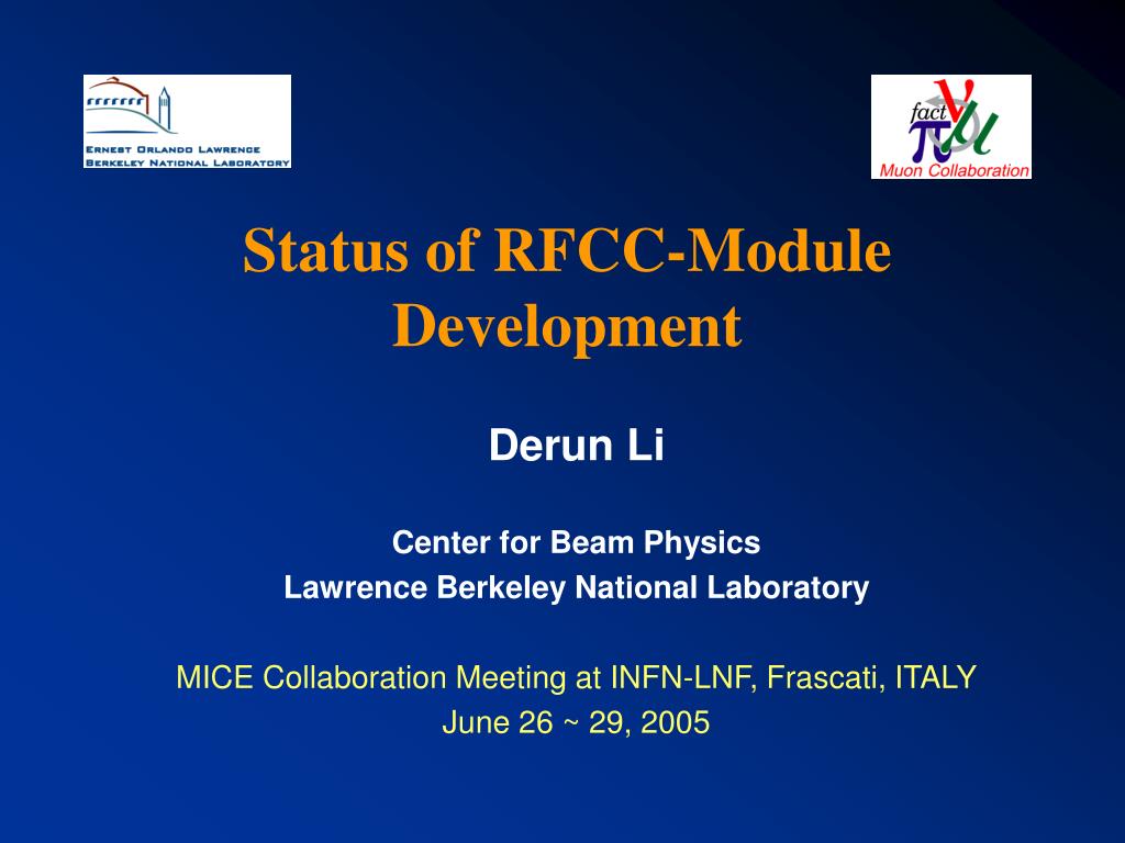 PPT - Status of RFCC-Module Development PowerPoint Presentation, free ...