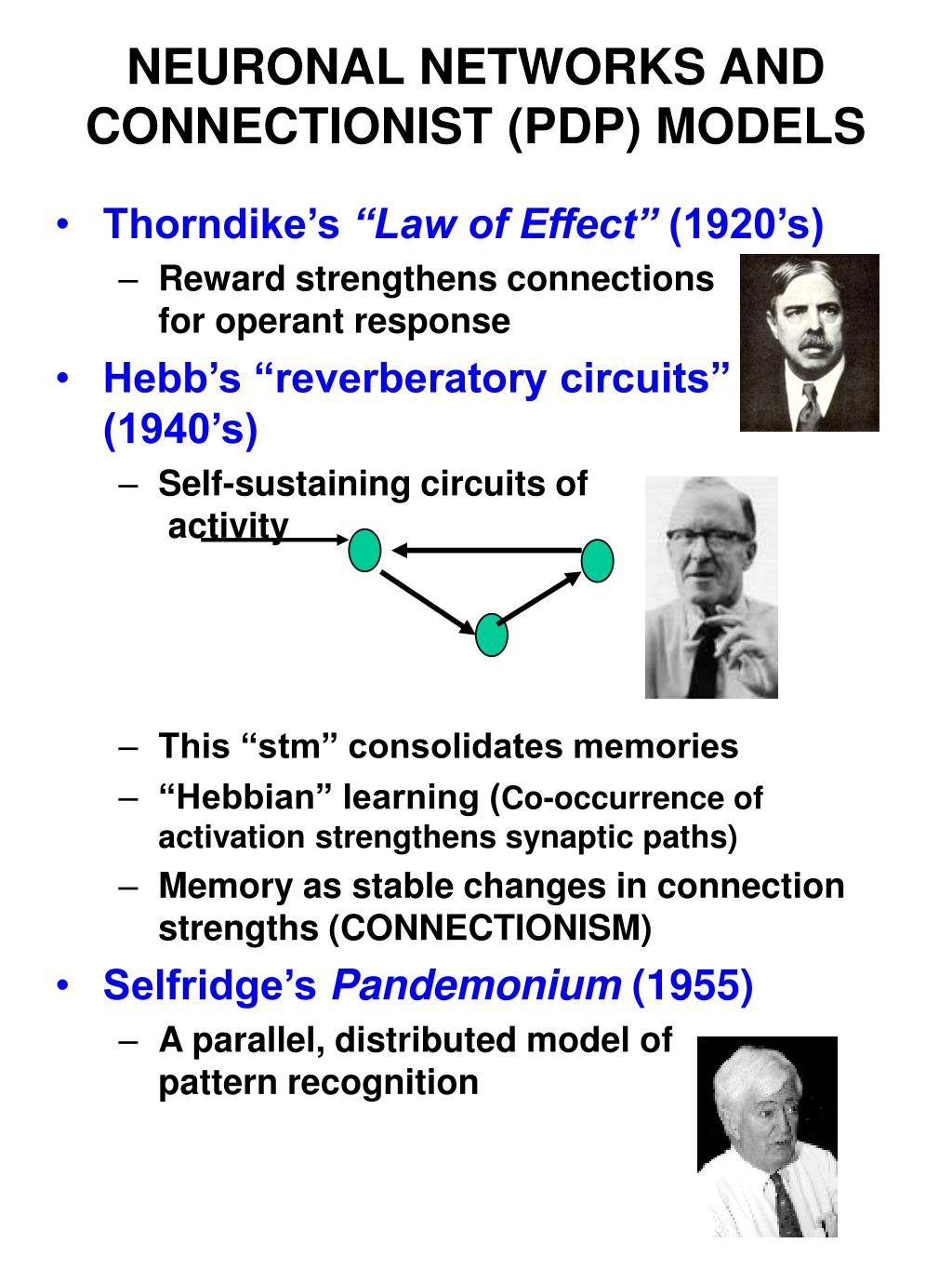 Ppt Neuronal Networks And Connectionist Pdp Models Powerpoint